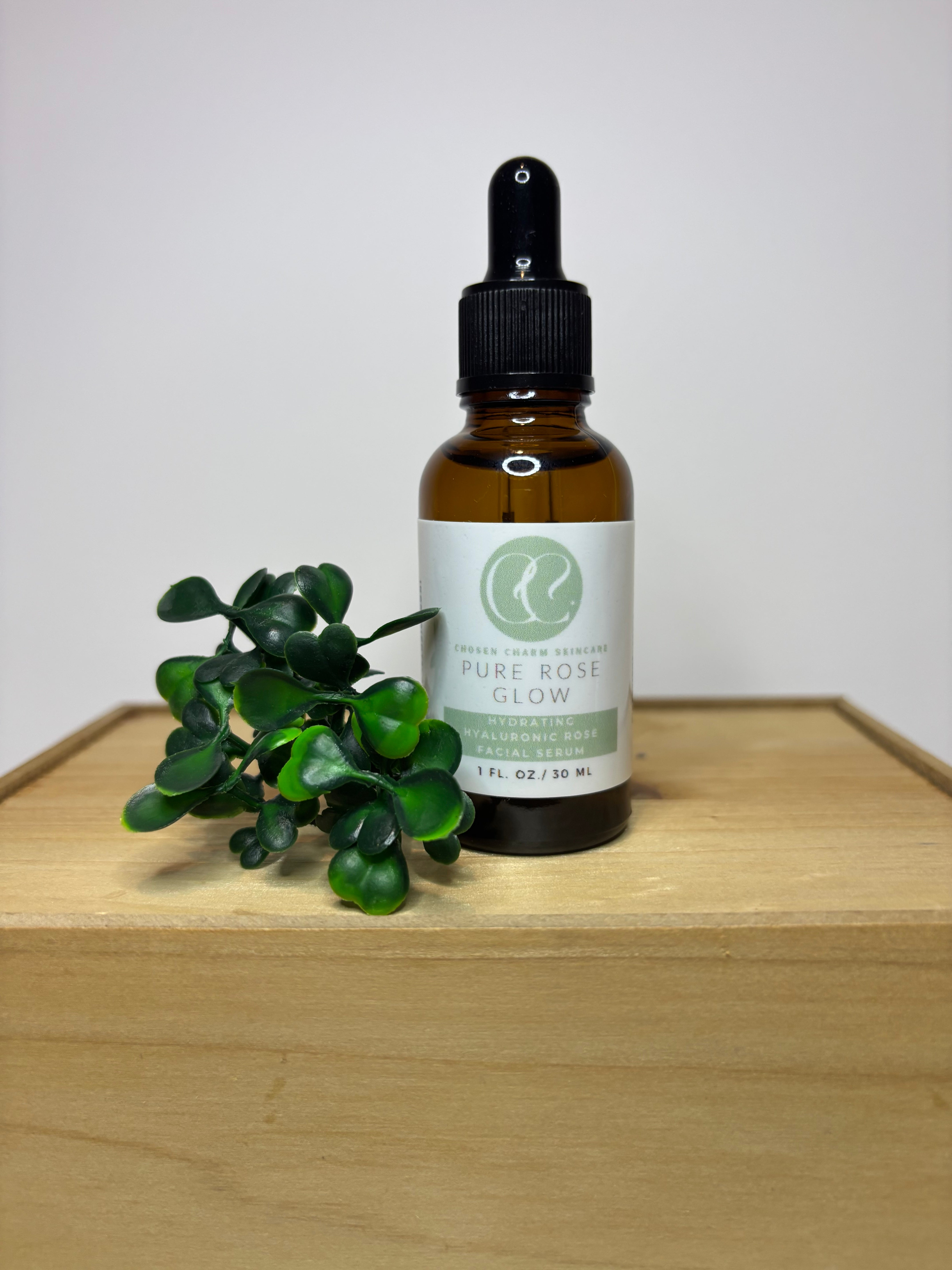 Pure Rose Glow - Hydrating Hyaluronic Rose Facial Serum – Chosen Charm ...